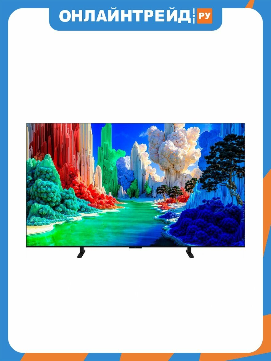 Телевизор Tcl 55A400, Premium QLED, Ultra-slim 39.9 mm, черный