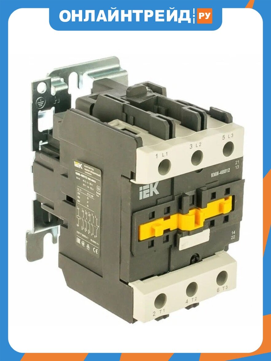 Контактор Iek КМИ-48012 80А 230В/AC3 1HО 1H3, KKM41-080-230-11