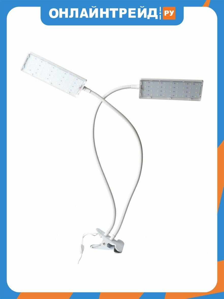 Светильник для растений светодиодный с таймером Uniel ULT-P37-24W/SPLE/TM/60 IP40 WHITE TWIN
