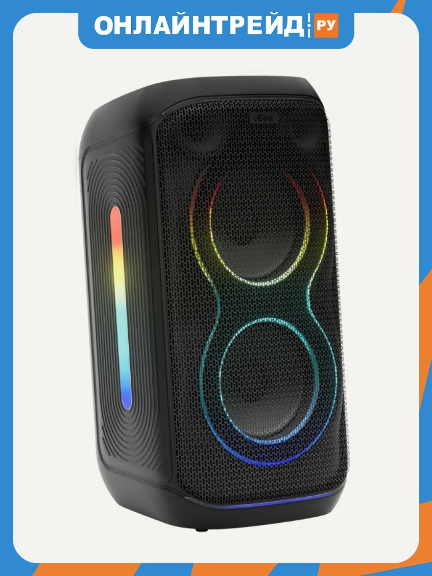 Колонка Ubear Groove, 160Вт, Bluetooth 5.3, AUX, черный