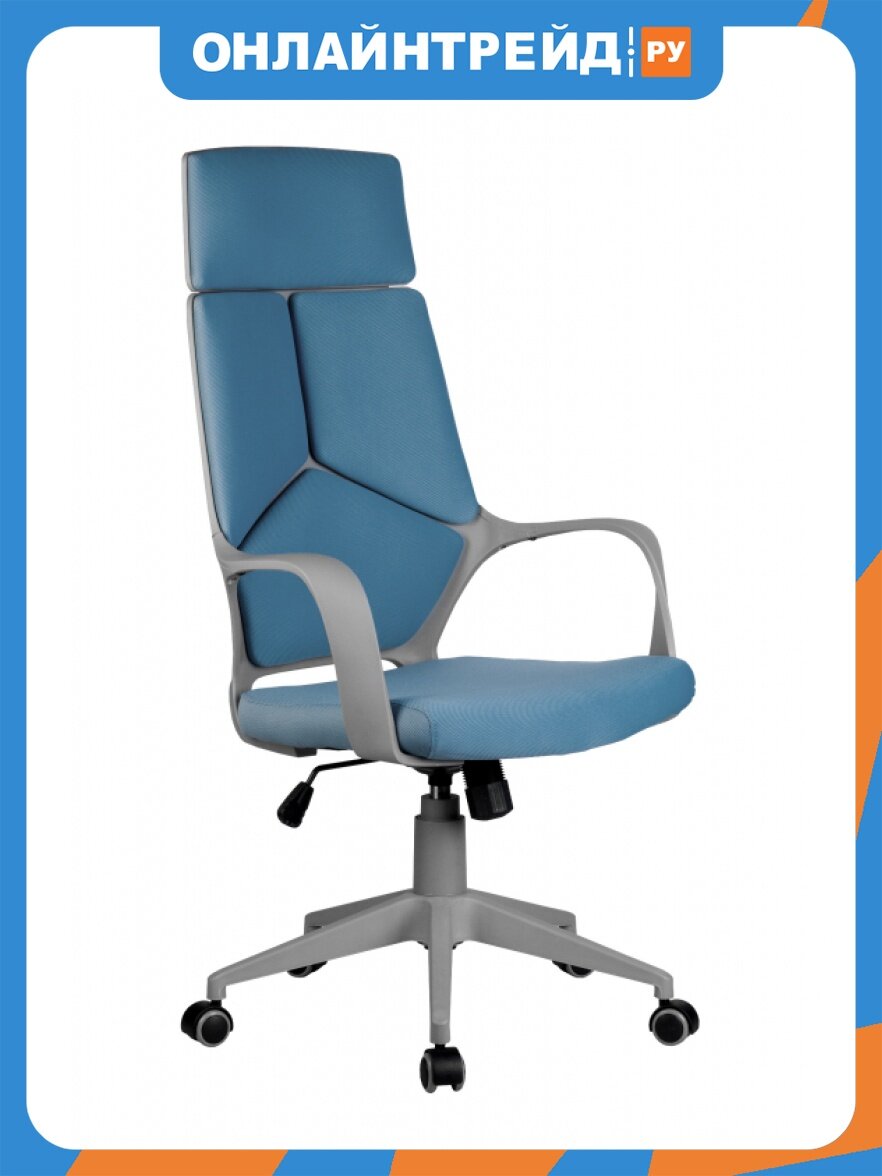 Кресло офисное Riva Chair RCH 8989 /Синяя ткань (287)