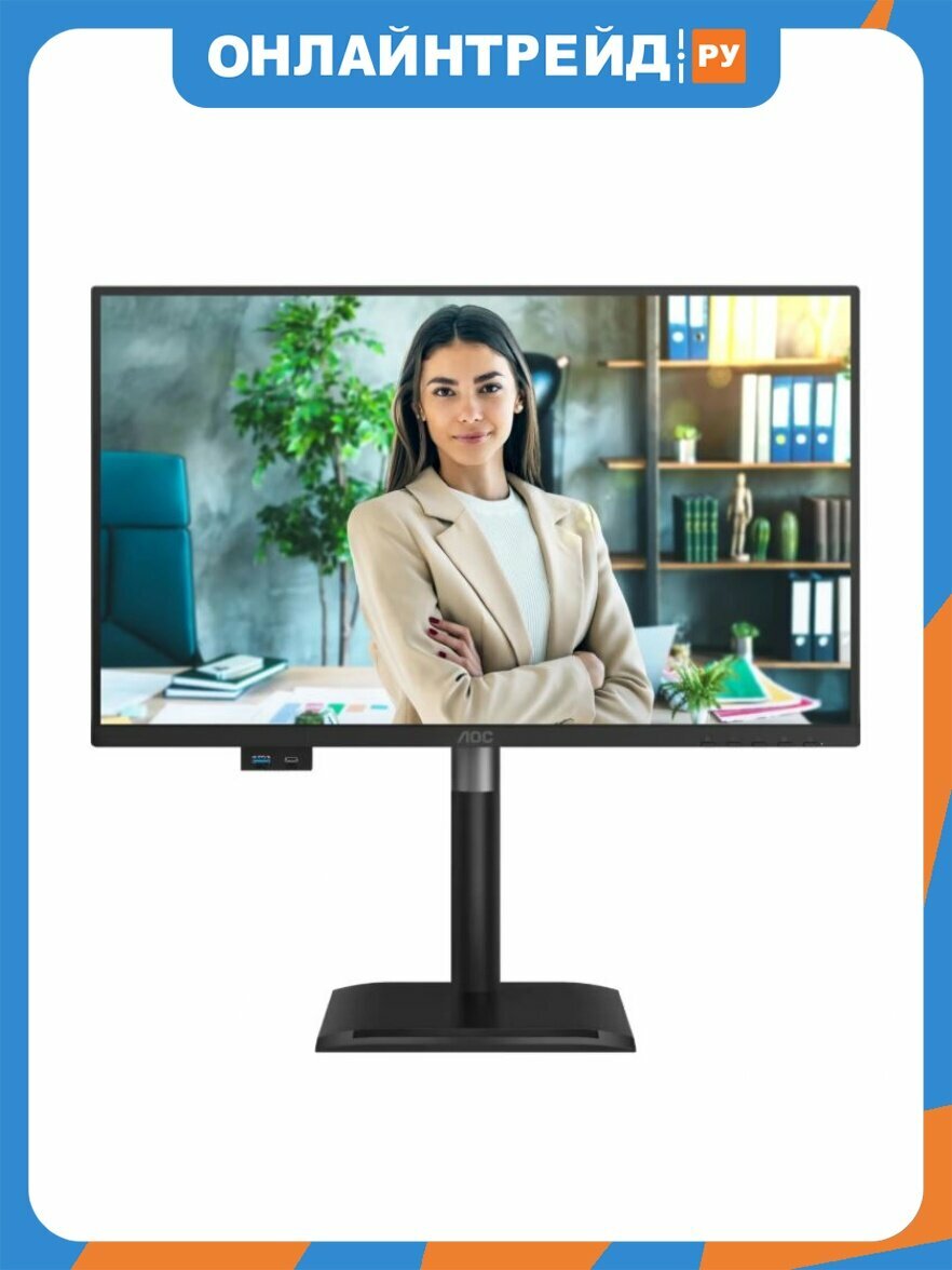 Монитор Aoc 24P4U 23.8" черный