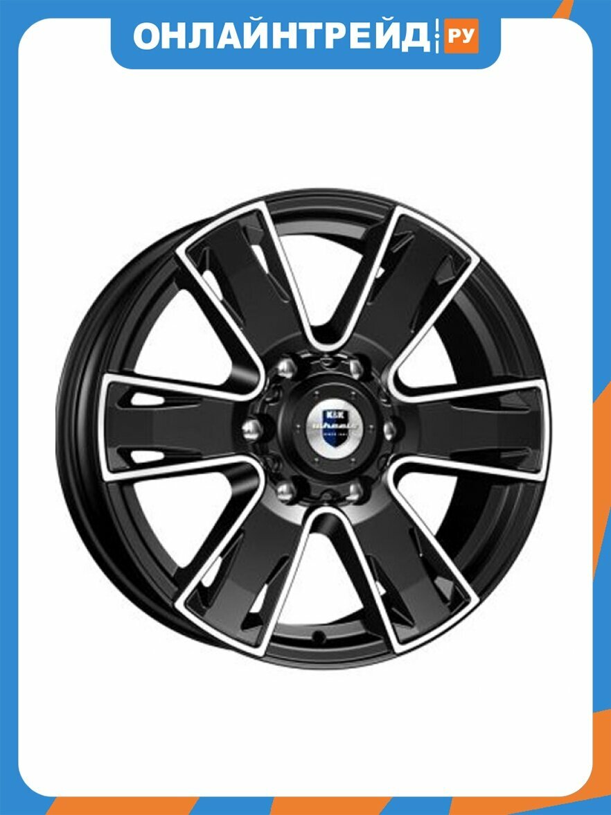Диск K&k Севенна 7x17/6x139.7 D100.1 ET33 алмаз чёрный