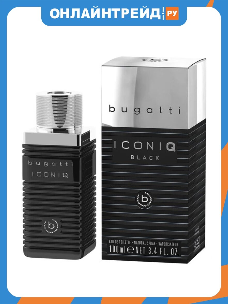 Мужская туалетная вода Bugatti! BUGATTI Iconiq Black 100 мл