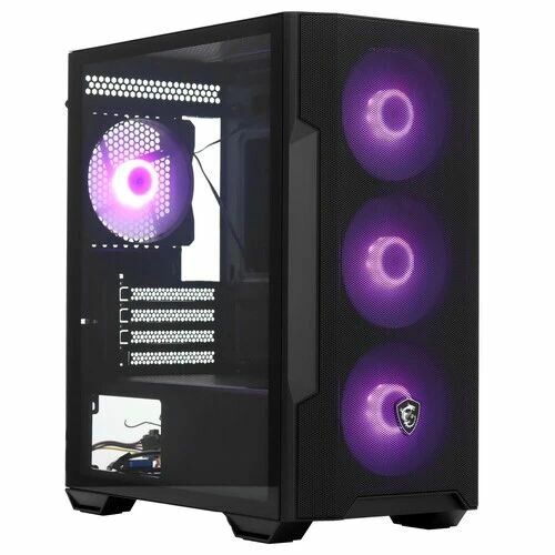 Компьютерный корпус MSI MAG FORGE M100R (306-7G20R41-HH9) черный - Mini Tower, Micro-ATX, USB 2.0 Type-A, USB 3.2 Gen 1 Type-A