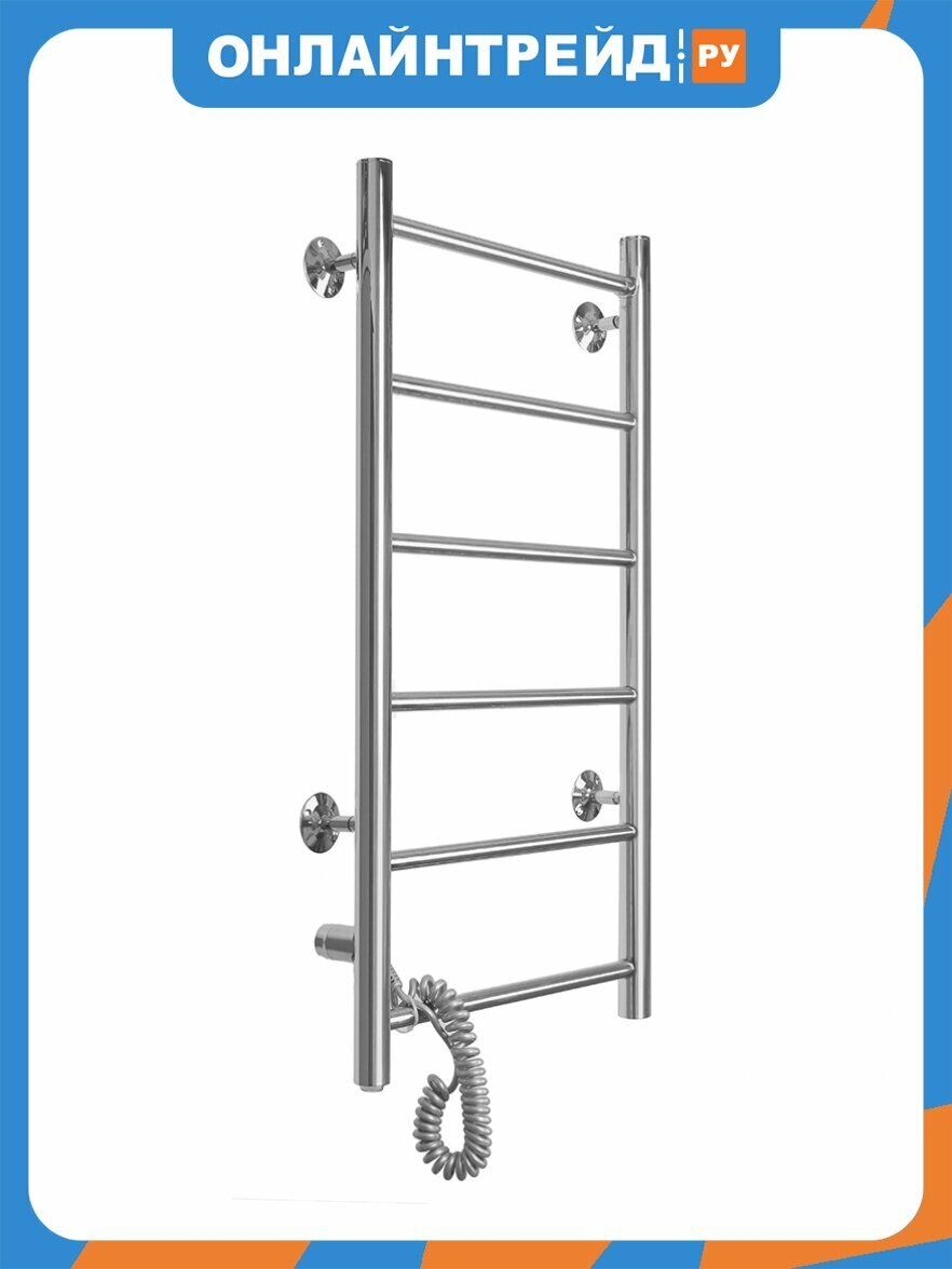 Полотенцесушитель электрический с сухим кабелем Domoterm DMT 109-6 40x80 EK L