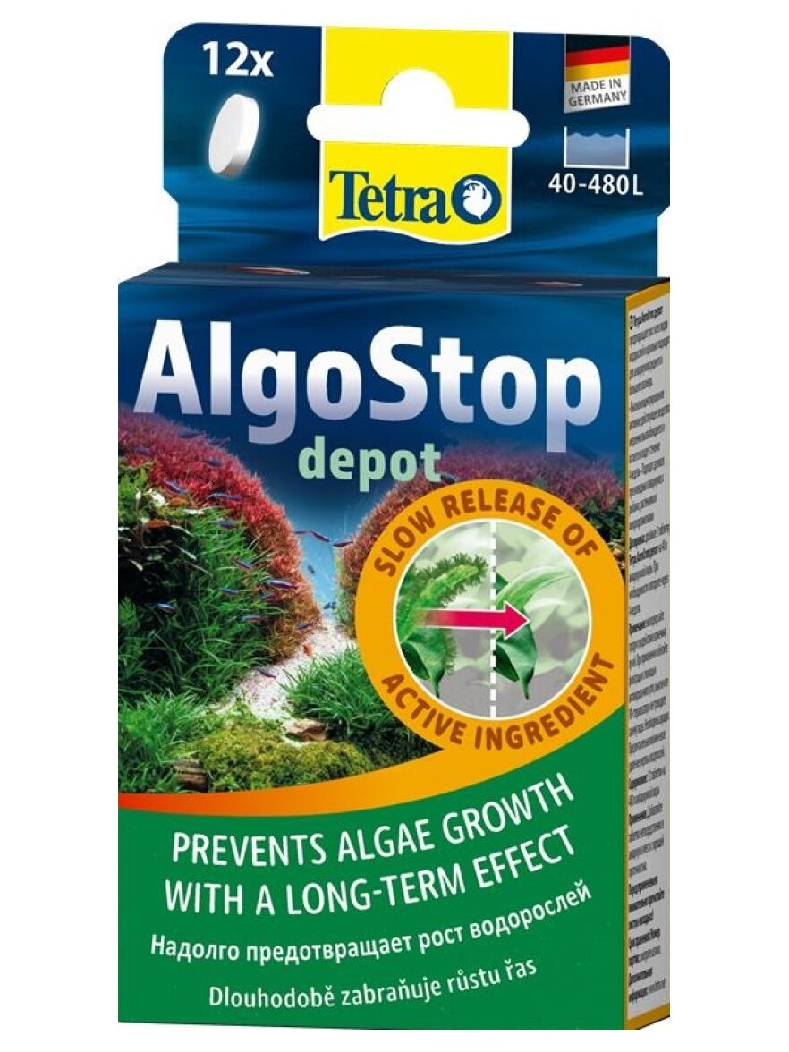 Препарат для долговременной борьбы с нитчатыми водорослями Tetra Algostop depot 12 таблеток