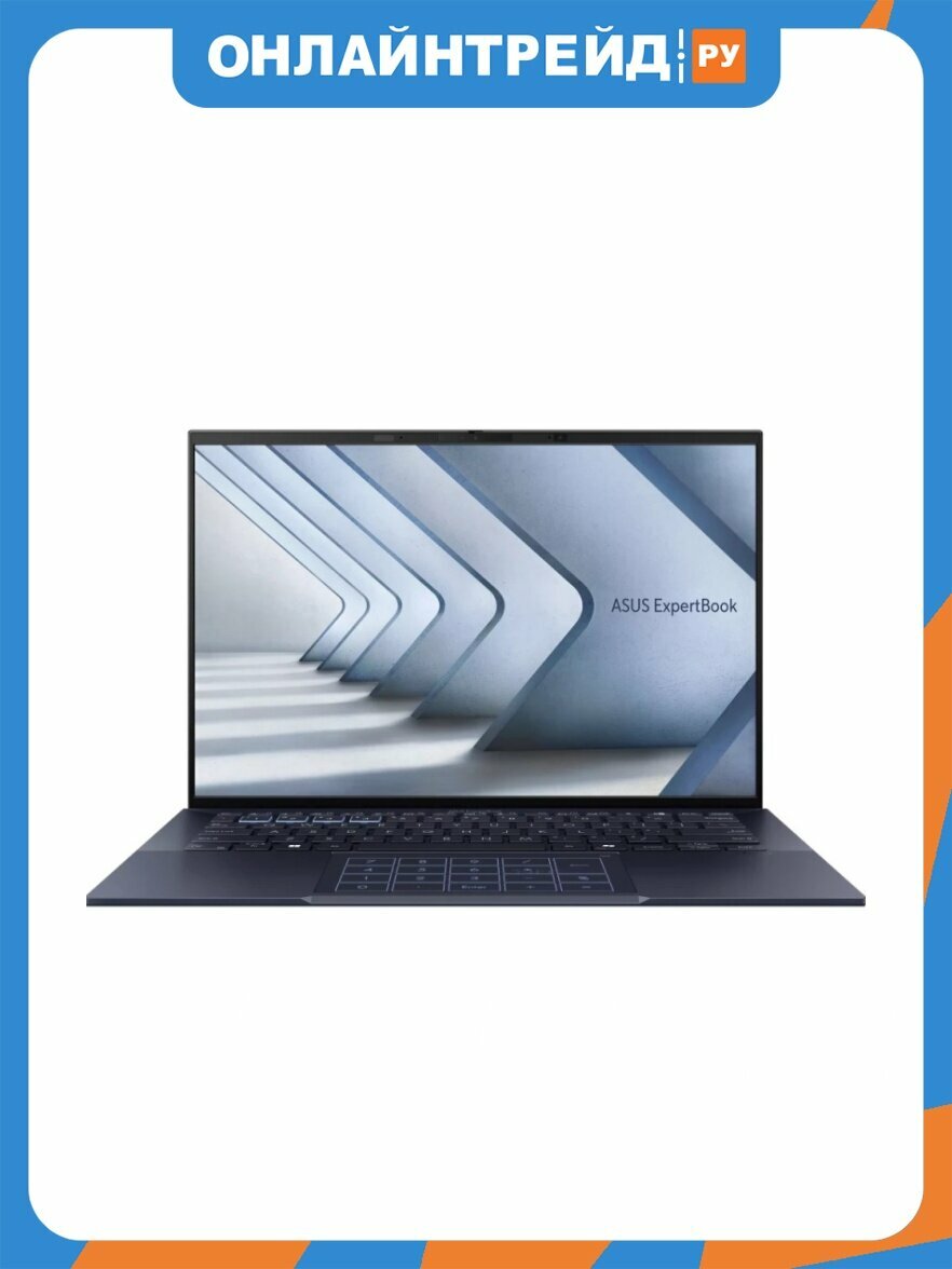 Ноутбук Asus ExpertBook B9 OLED B9403CVAR-PP1795 14" WQXGA OLED 120Hz 400nits Core 7 150U(1.8ГГц), 32Гб LPDDR5x, SSD 1Тб, Intel Graphics, DOS, Star Black (