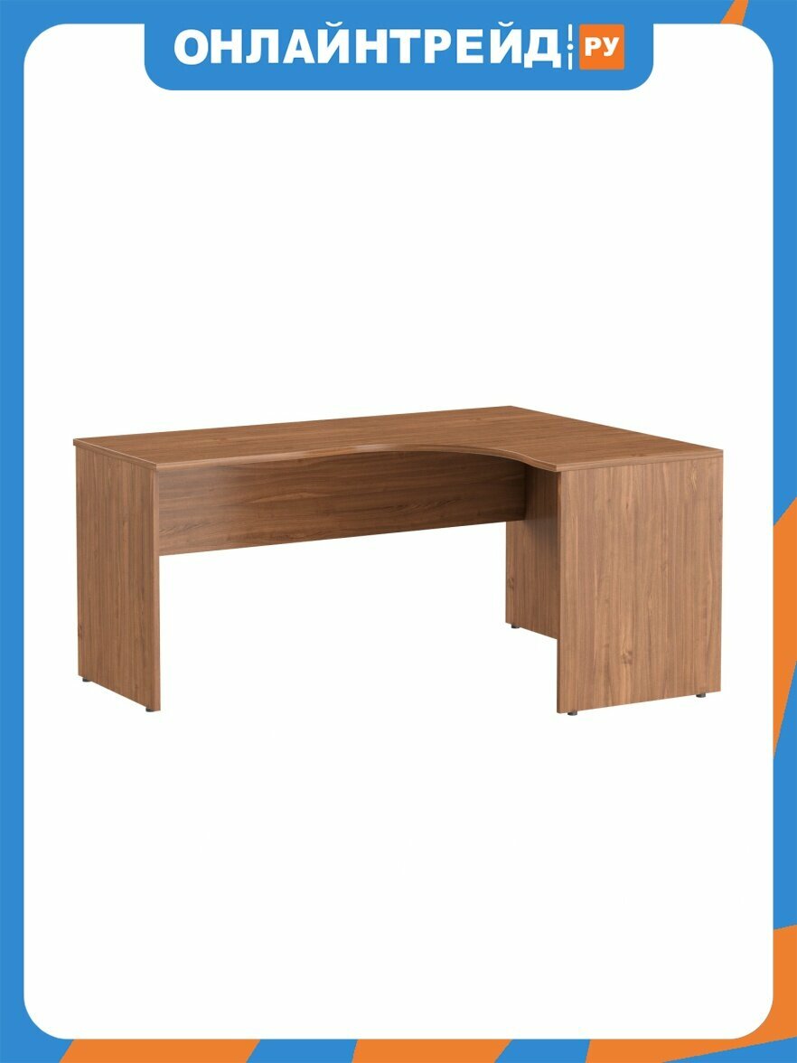 Стол письменный Skyland криволинейный СА-4Пр Беларусь Орех 1600*1200(600)*755 IMAGO