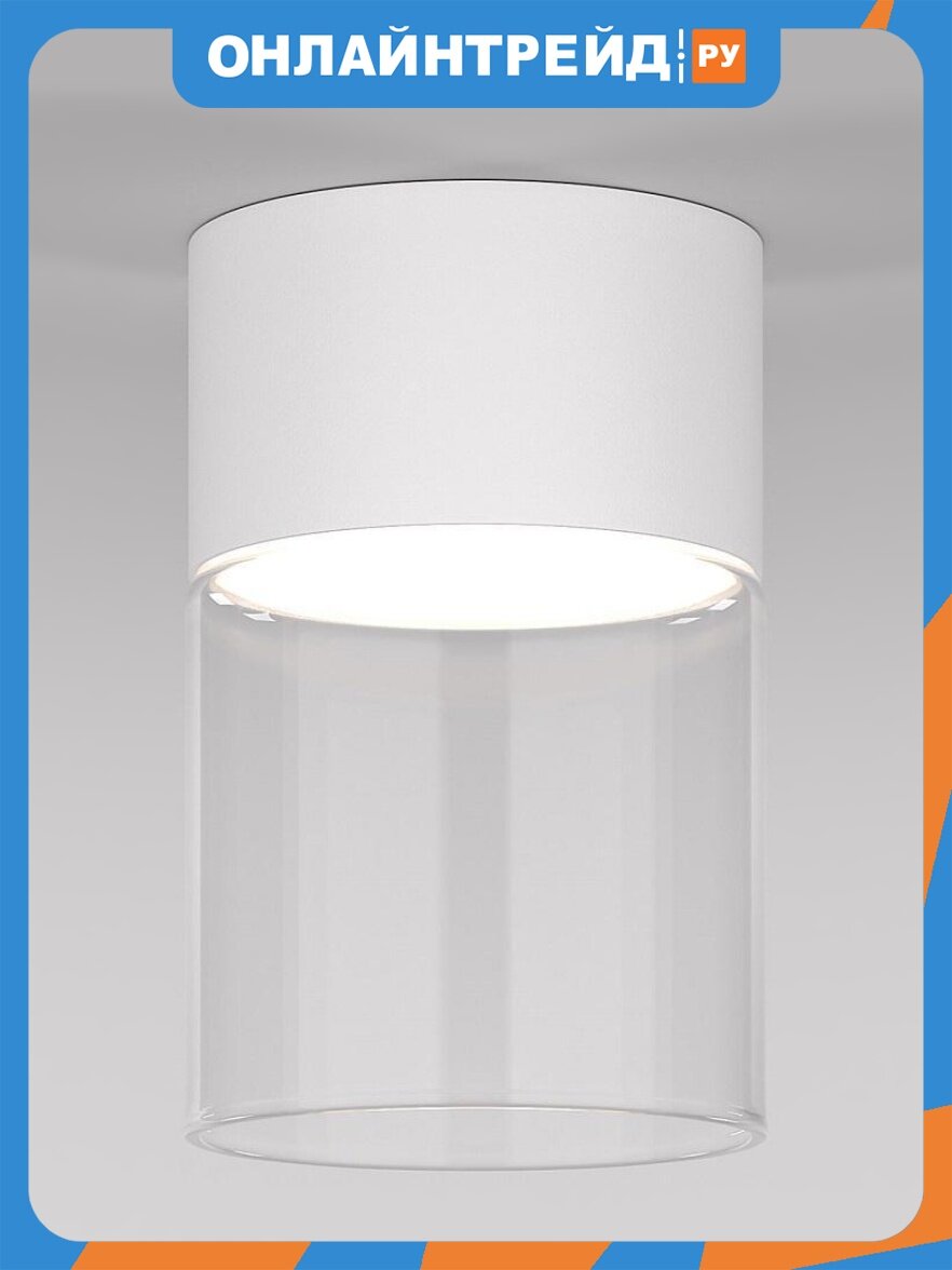 Потолочный светодиодный светильник Elektrostandard Lumen 25047/LED 10W 4000К белый/прозрачный a064710