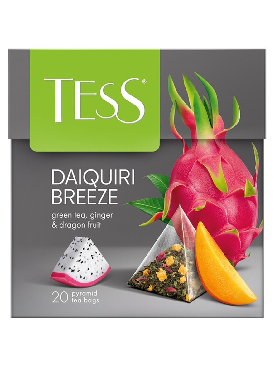 Чай Tess DAIQUIRI BREEZE зеленый ароматизированный 20 шт, пирамидки