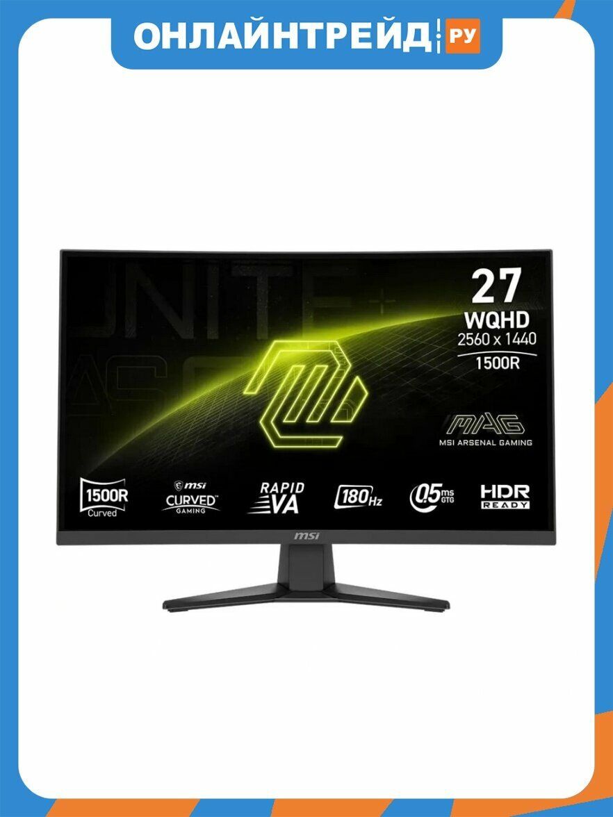 Монитор Msi MAG 275CQF E18 27" Black (9S6-3CE91H-022)