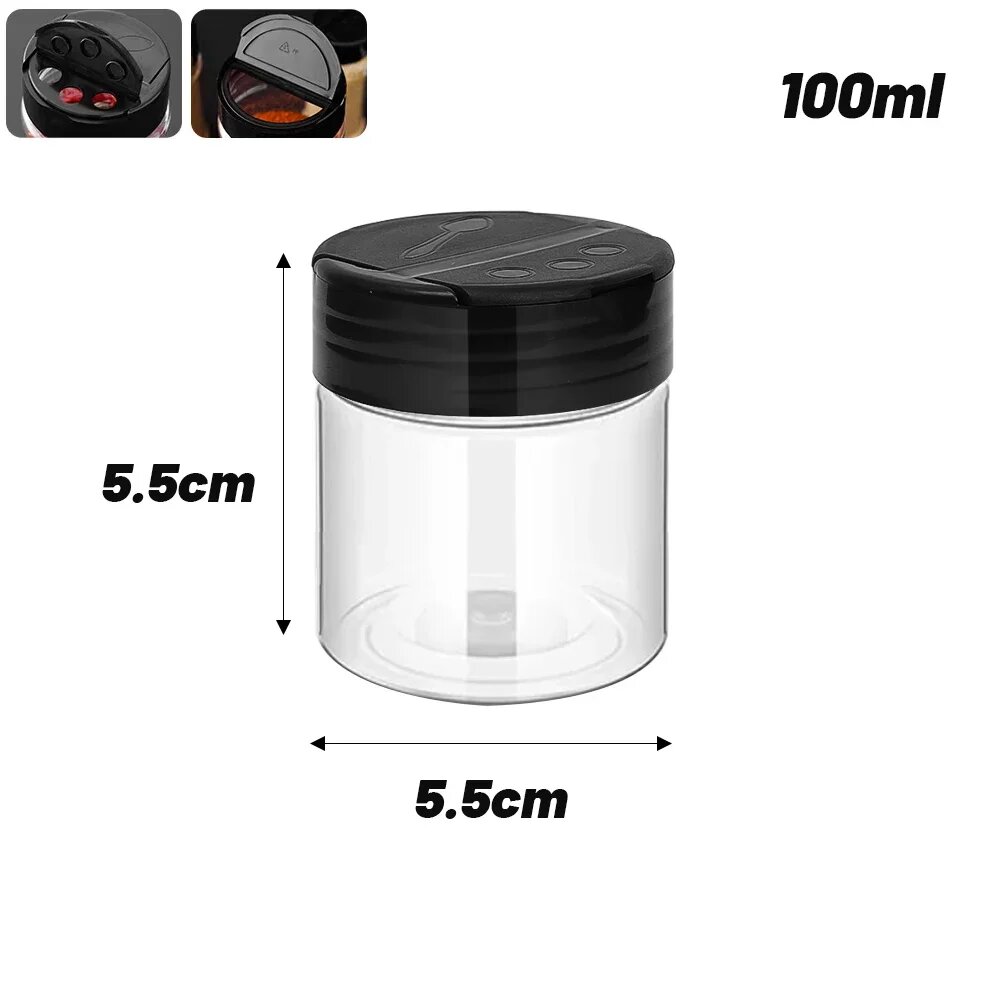 Пластиковые банки для специй 100/300 мл 100ML, 1PC