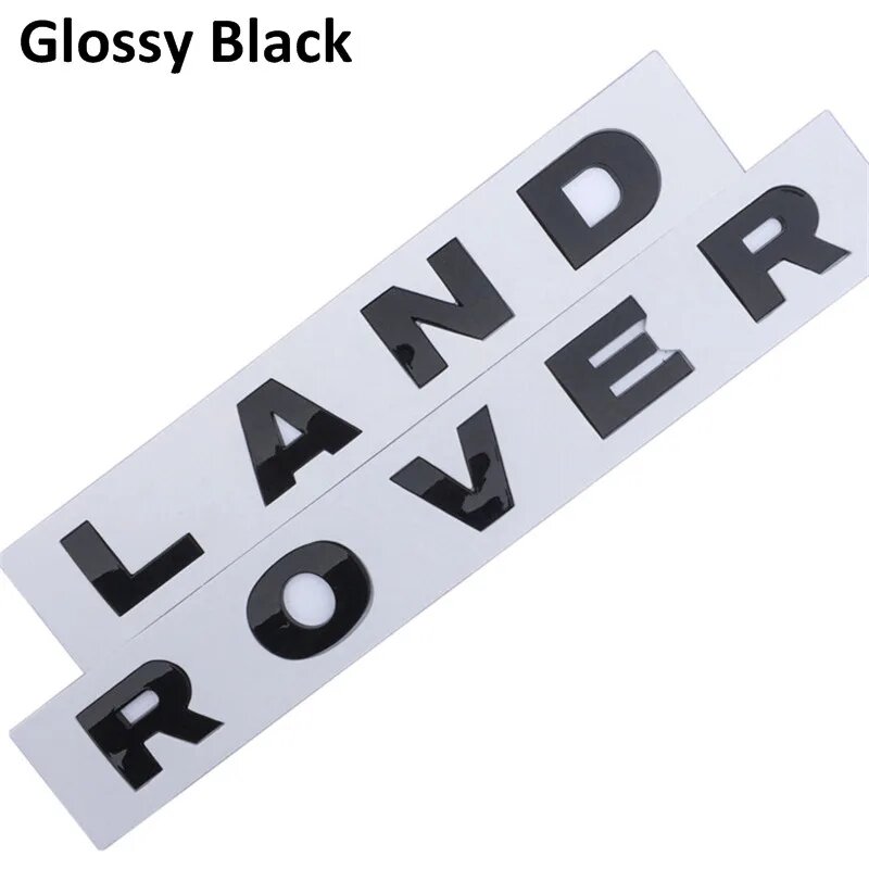 3D хромированная эмблема-наклейка на капот для Land Rover Defender, Discovery 2, 3, A Glossy Black