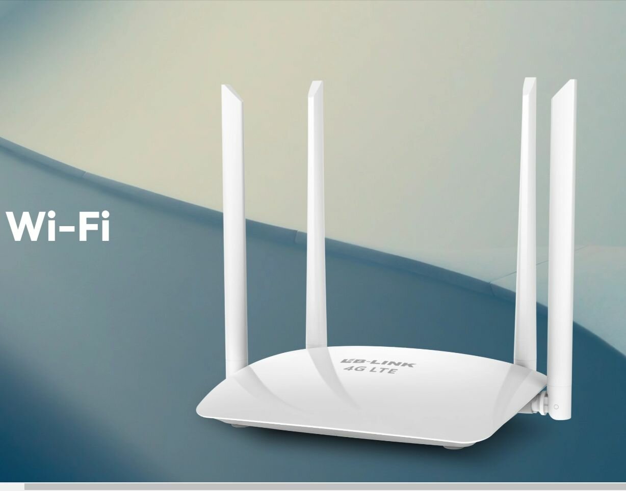 Wi-Fi роутер + 4G модем 4in1 LB-LINK BL-CPE450EU (2.4G/4G) (белый)