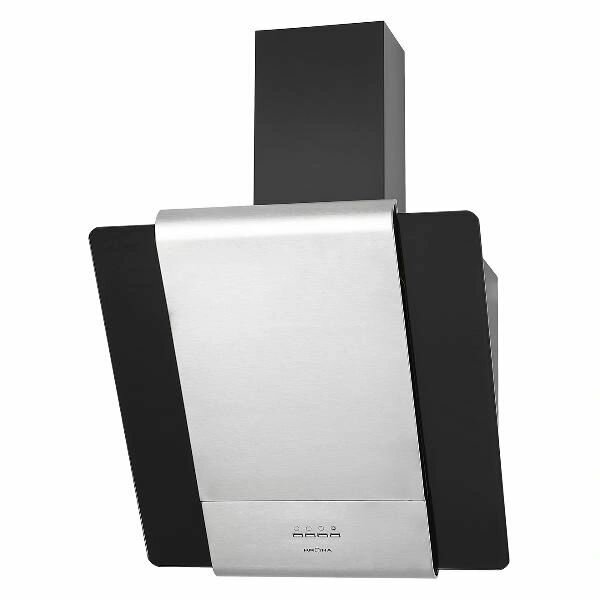 Вытяжка пристенная Krona TALLI 600 inox/black glass 3P