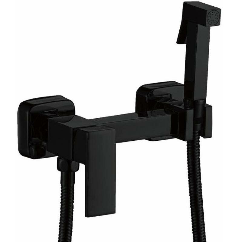 Гигиенический душ со смесителем Haiba HB5513-7 Черный матовый