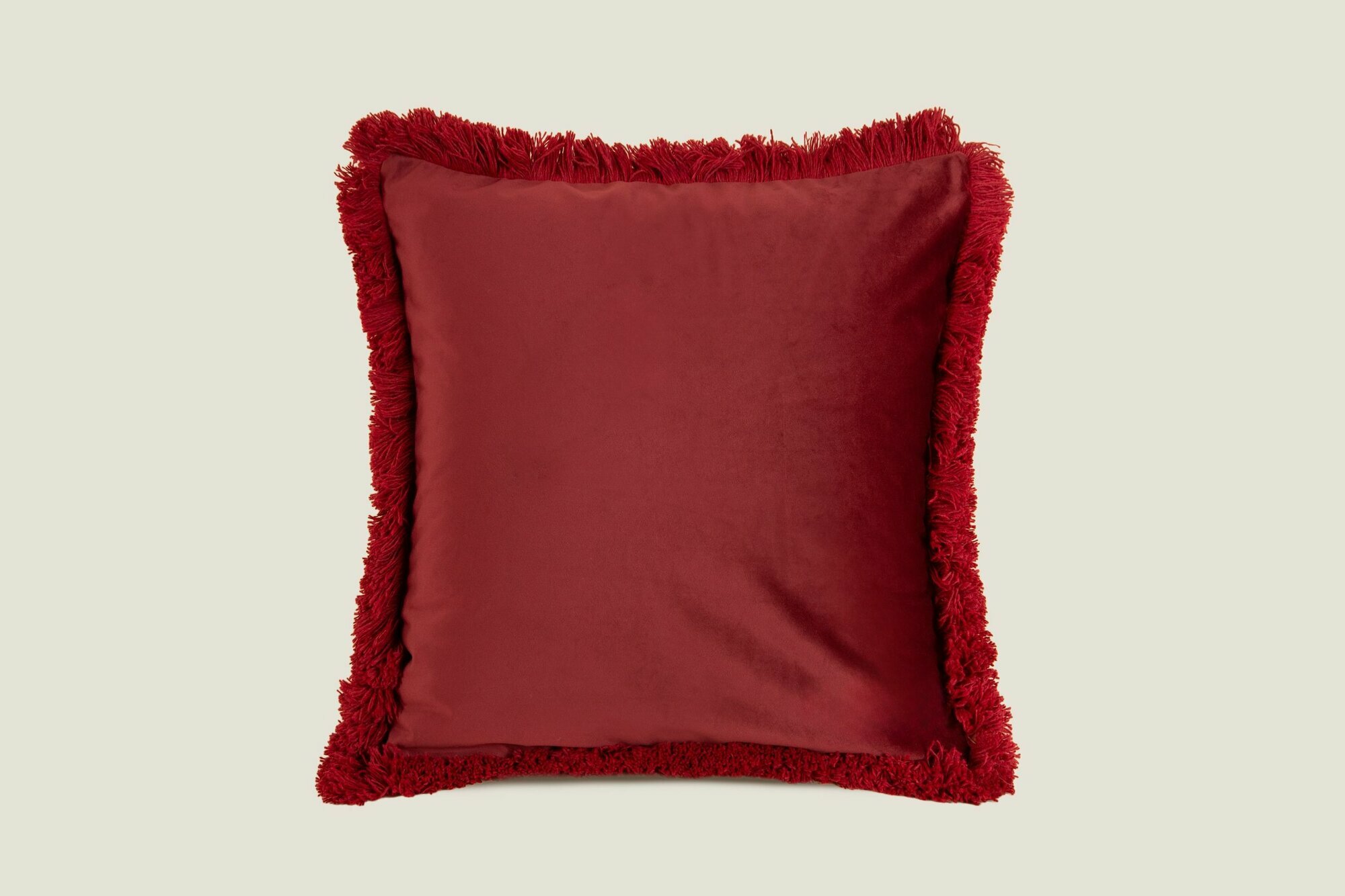Подушка MARABOU BORDEAUX 50х50, велюр, полиэстер, начинка конфорель