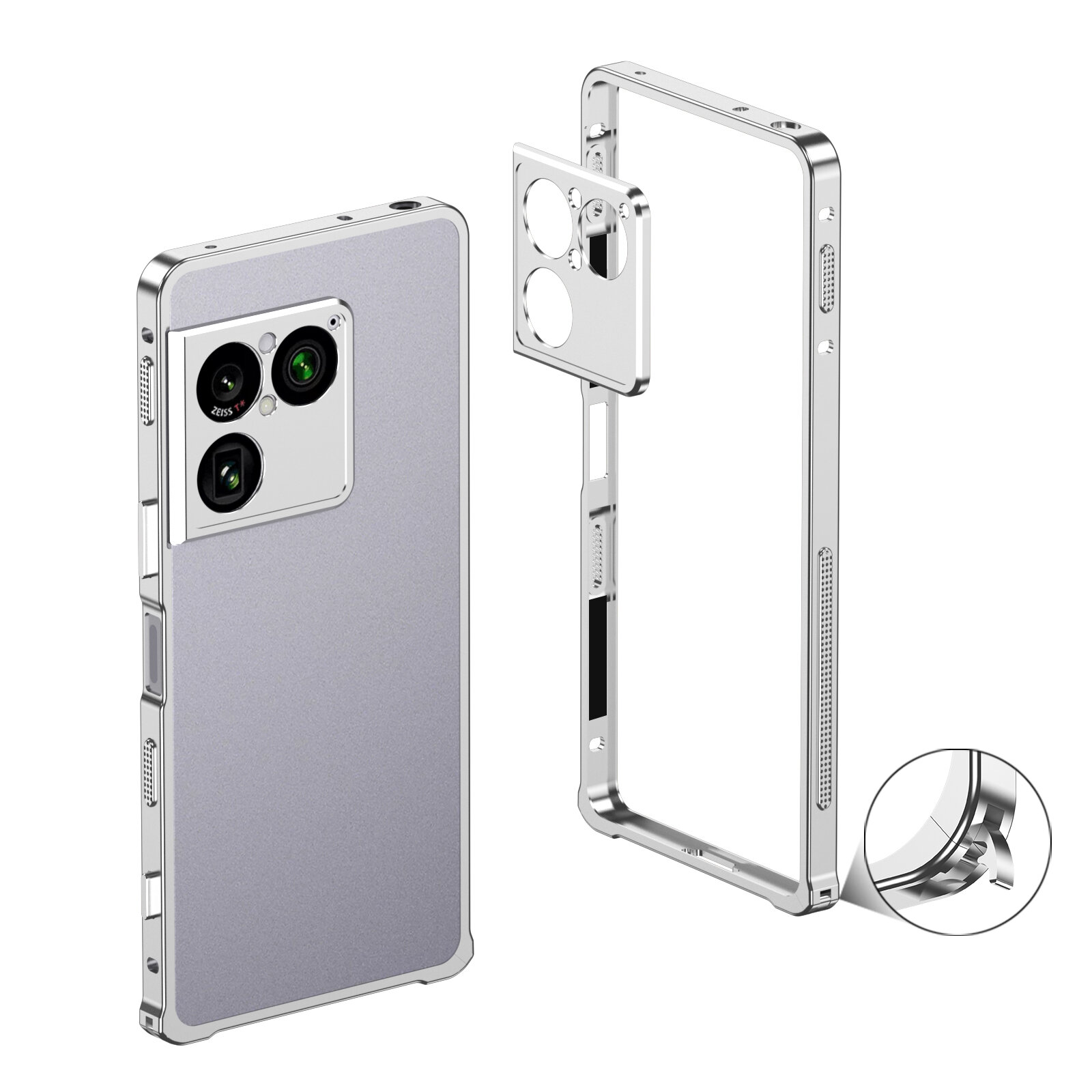 Чехол для Sony Xperia 1 VIII / Сони Иксперия 1 Марк 8, soft touch, чехол-кардиомонитор, металл, защита камеры, ударопрочный, усиленные углы, Sony, Sony Xperia 1 VIII , Silver,