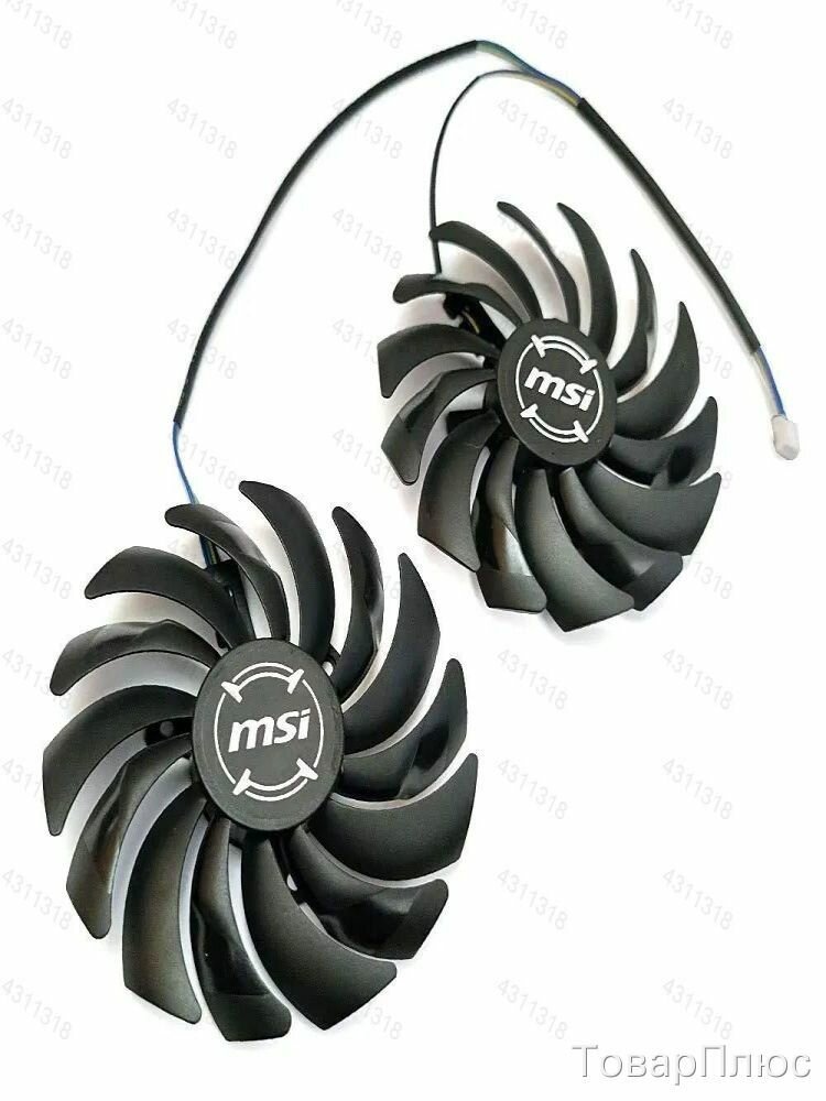 PLD09210S12HH. Комплект кулеров 87мм 4pin для видеокарт MSI Armor RX 470 480 570 580