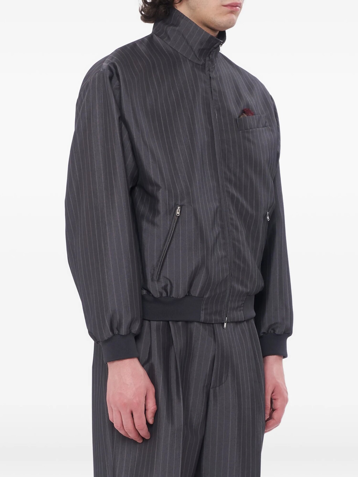 Куртка Magliano X 247 Coach Tracksuit pinstripe-pattern jacket, размер 46 — фото 1