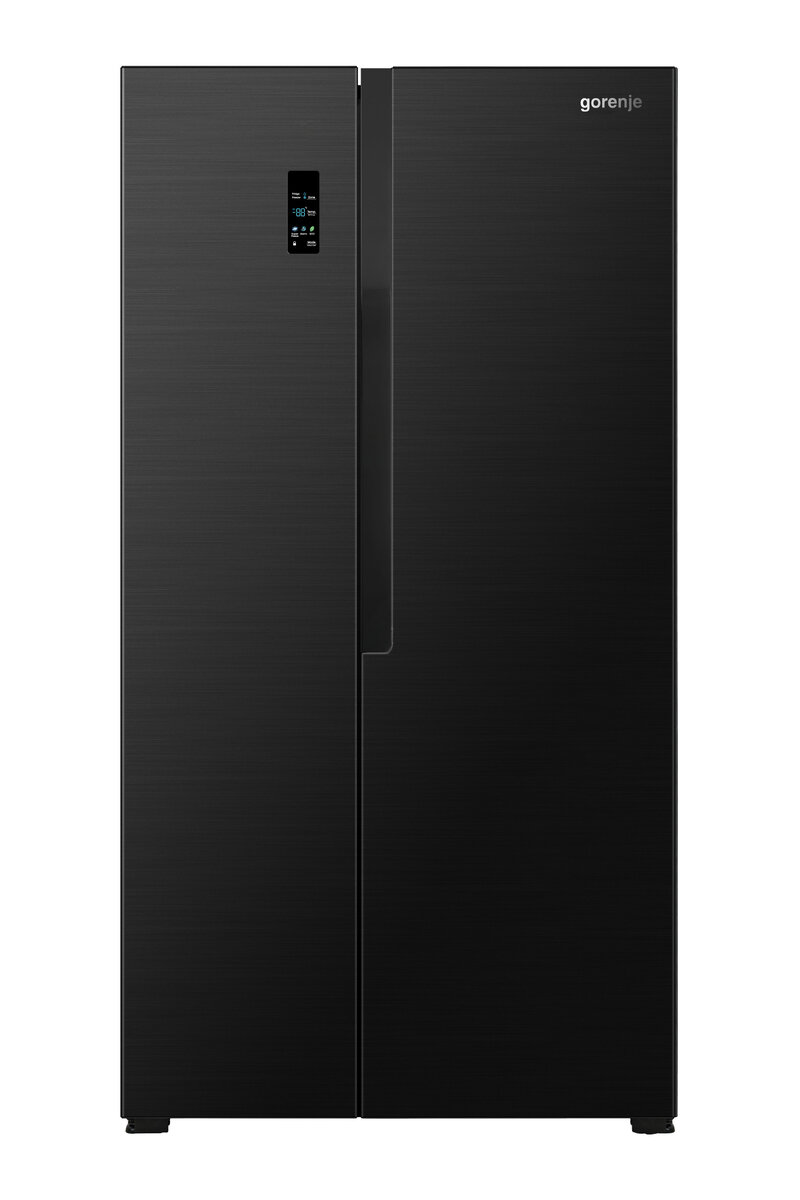 Холодильник Side-by-Side Gorenje NRS9186141BXI, 634 л, класс A+, инверторный компрессор, черный