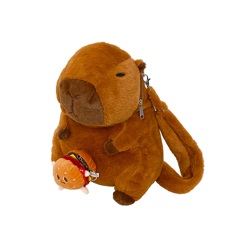 Рюкзак унисекс CHONGRONGLIANYU Креативный рюкзак-капибара, Hamburger Large Capybara 32.5cm, 32,5 см