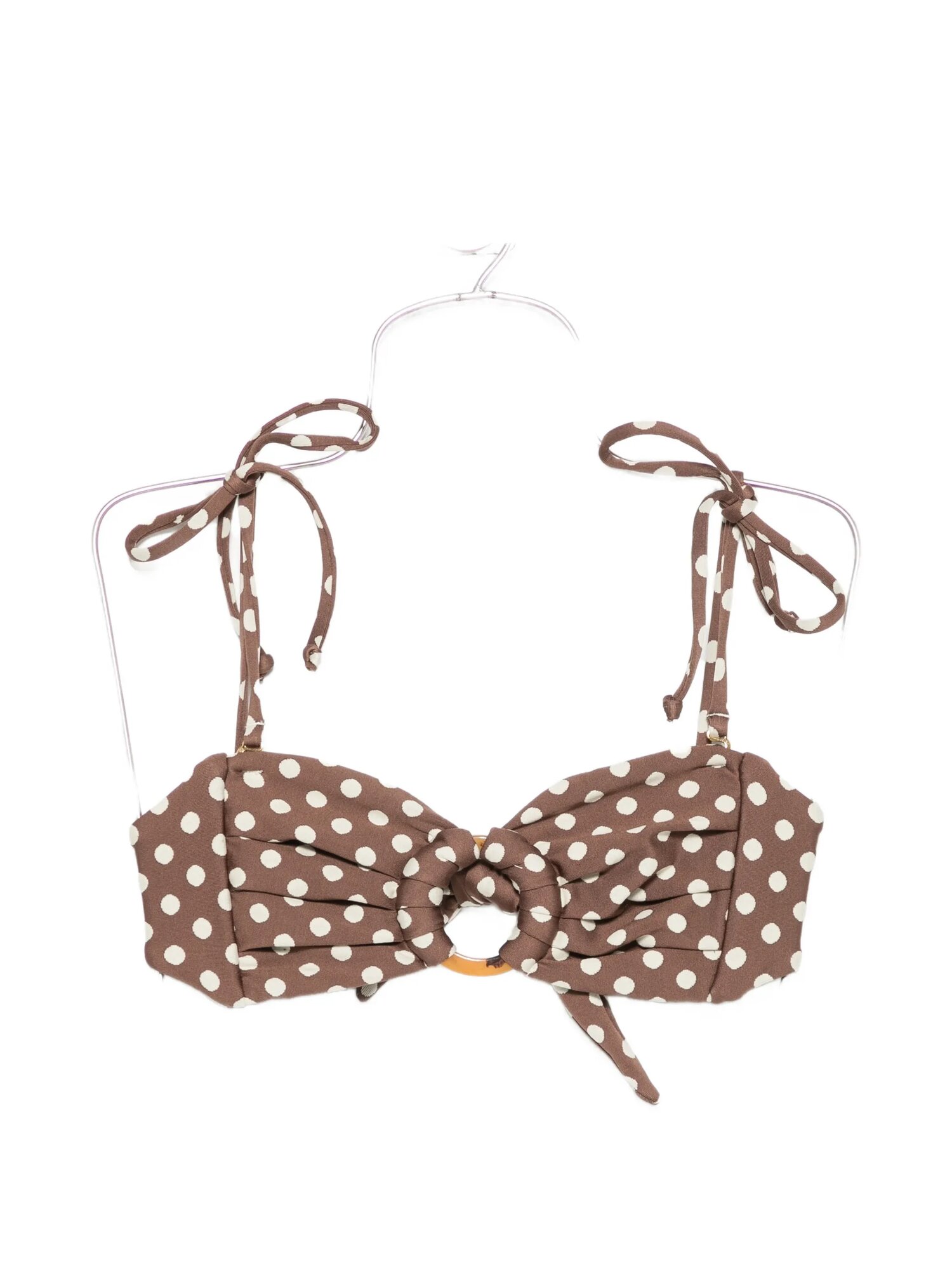 Купальник Vivian Tori polka-dot bandeau bikini top