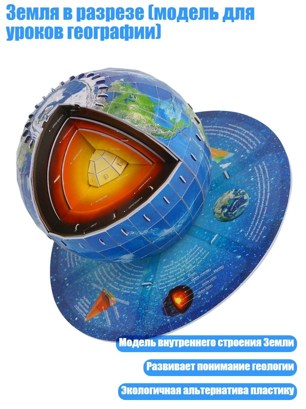 Земля в разрезе (модель для уроков географии)