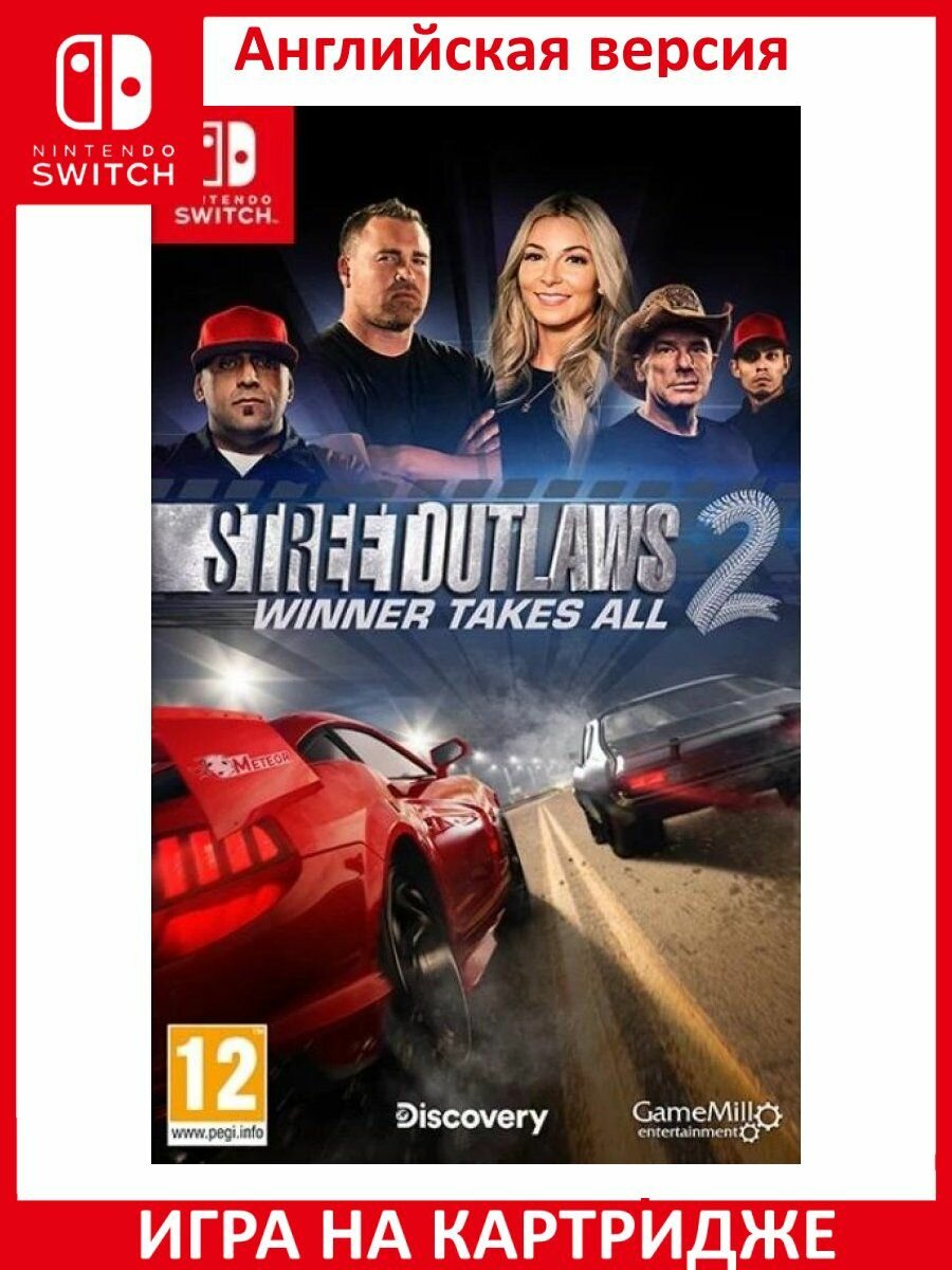 Игра Street Outlaws 2: Winner Takes All Switch Картридж на Nintendo Switch Английская версия