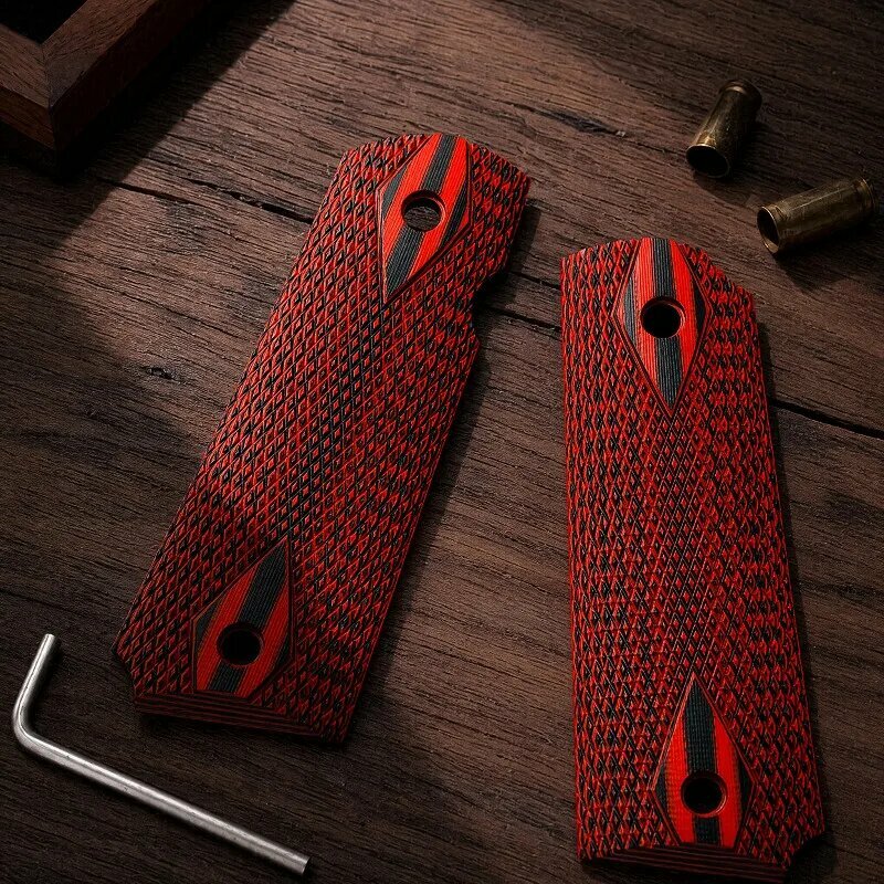 Тактические ручки для пистолета 1911 G10 красные