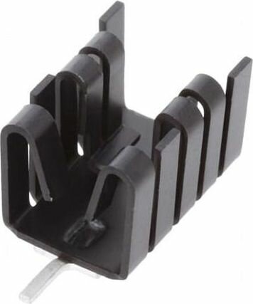 FISCHER ELEKTRONIK FK 237 SA 220 V Радиатор: прессованный, TO221, черный, L: 25,4мм, W: 14,5мм, 21К/Вт, 1шт