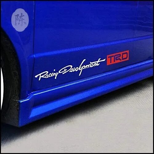 2PCS TRD автомобиль Toyota Racing Development наклейки