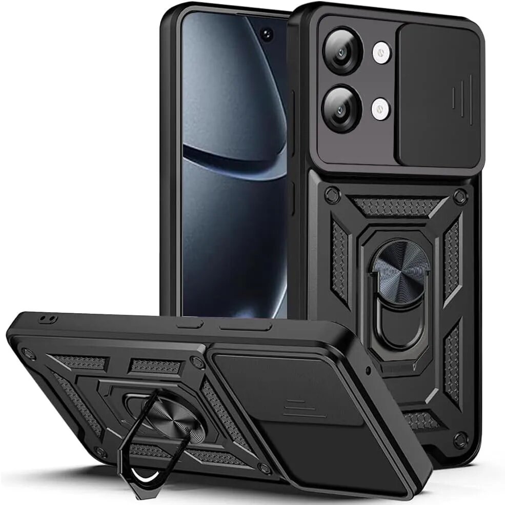 Чехол для Xiaomi POCO X8 Pro Max / Redmi Turbo 5 Max / Поко Х8 Про Макс / Редми Турбо 5 Макс Твердый ПК Защита камеры усиленная броня сверхмощный противоударный чехол-бампер