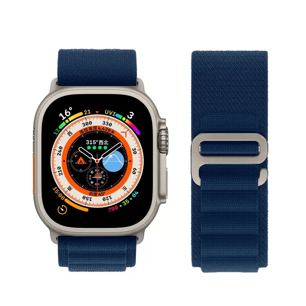 Ремешок Alpine Loop для Apple Watch Ultra Band 49мм 45мм 44мм 42мм, Нейлоновый ремешок для Iwatch 9 8 SE 6 7