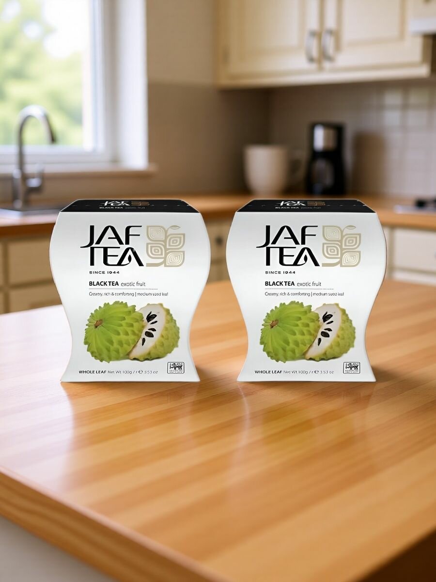 Чай черный Jaf Tea Exotic Fruit, 100 гр.- 2 шуки в наборе, листовой чай