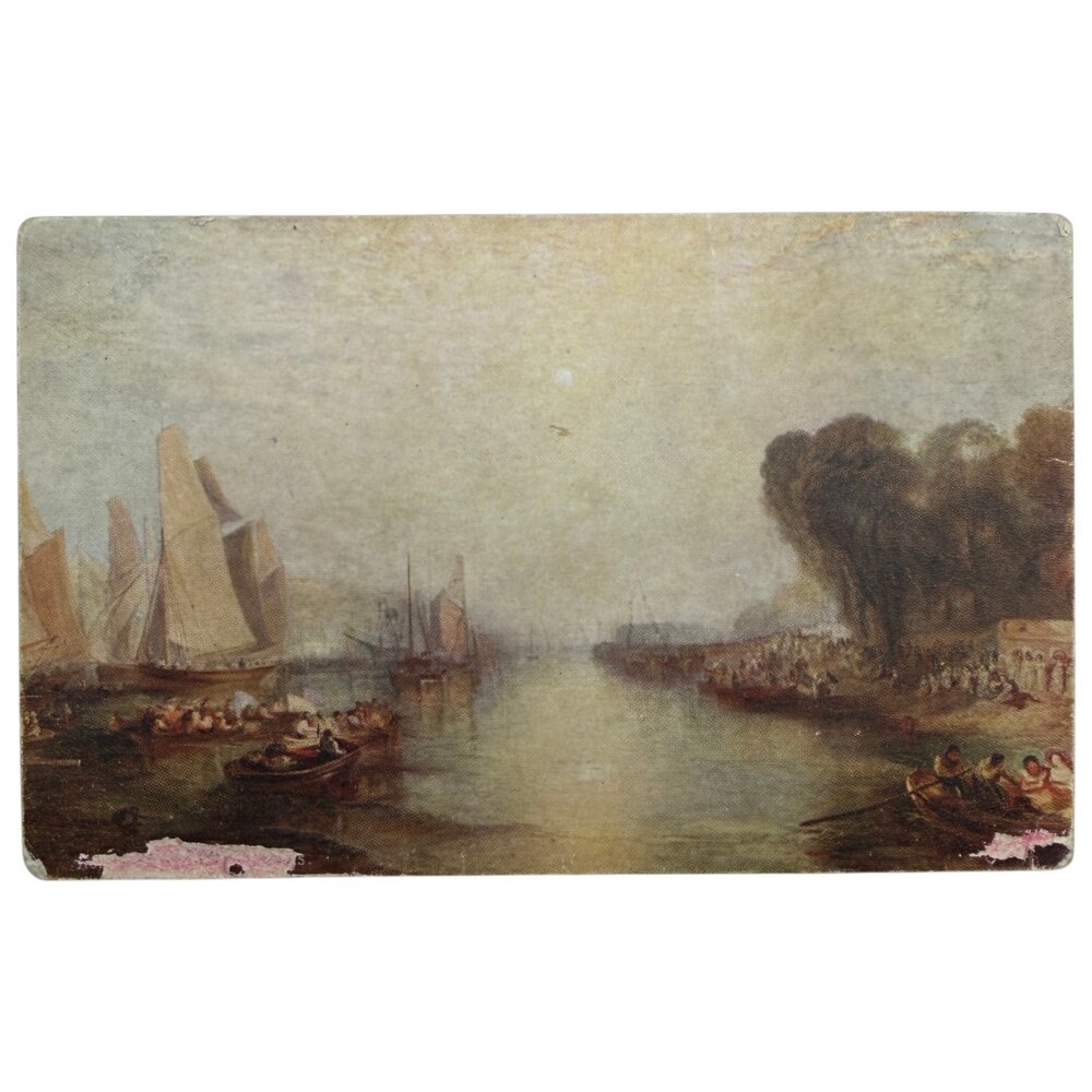 Почтовая открытка "Тёрнер - Регата на реке Медуэй" 1905-1915 гг. Raphael Tuck & Sons. Великобритания