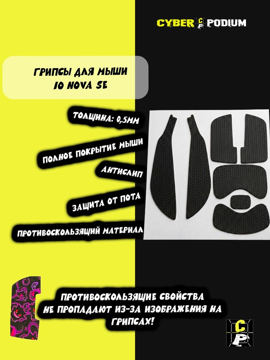 Грипсы для мыши IO Nova SE противоскользящие наклейки