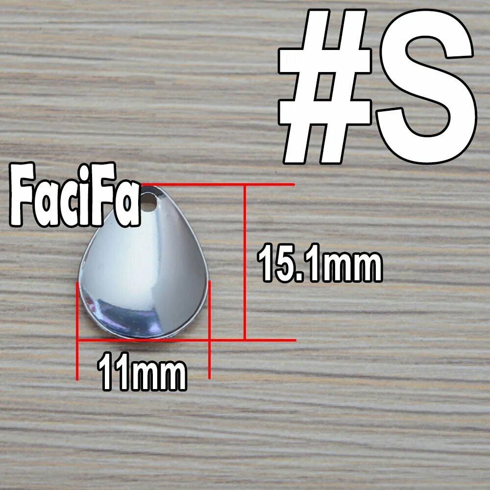 50 блестящих лепестков для спиннеров Facifa silvery S