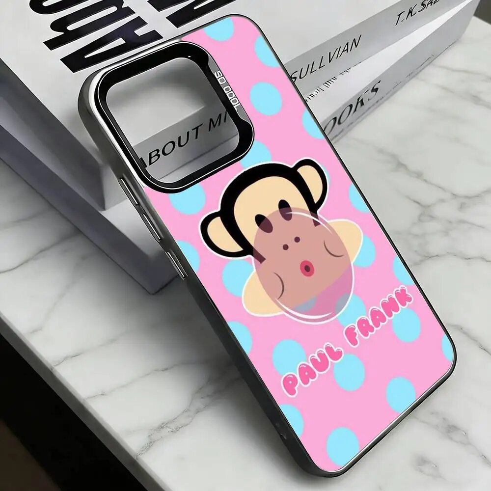 Чехол для телефона P-Paul Frank для iPhone 17, 16, 15, 14, 13, 12, 11 Розовый, z8, iPhone17promax