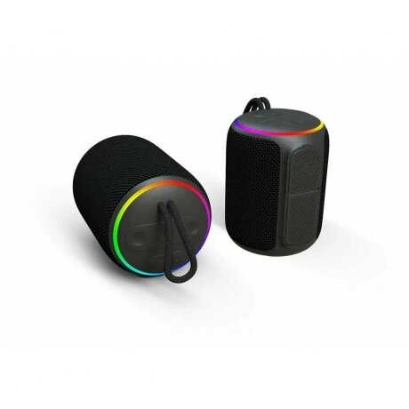 Колонка портативная, 3в1, Bluetooth, 40Вт, TWS синхронизация, 18 часов работы, RGB-свет, как jbl и marshall, черная — фото 1
