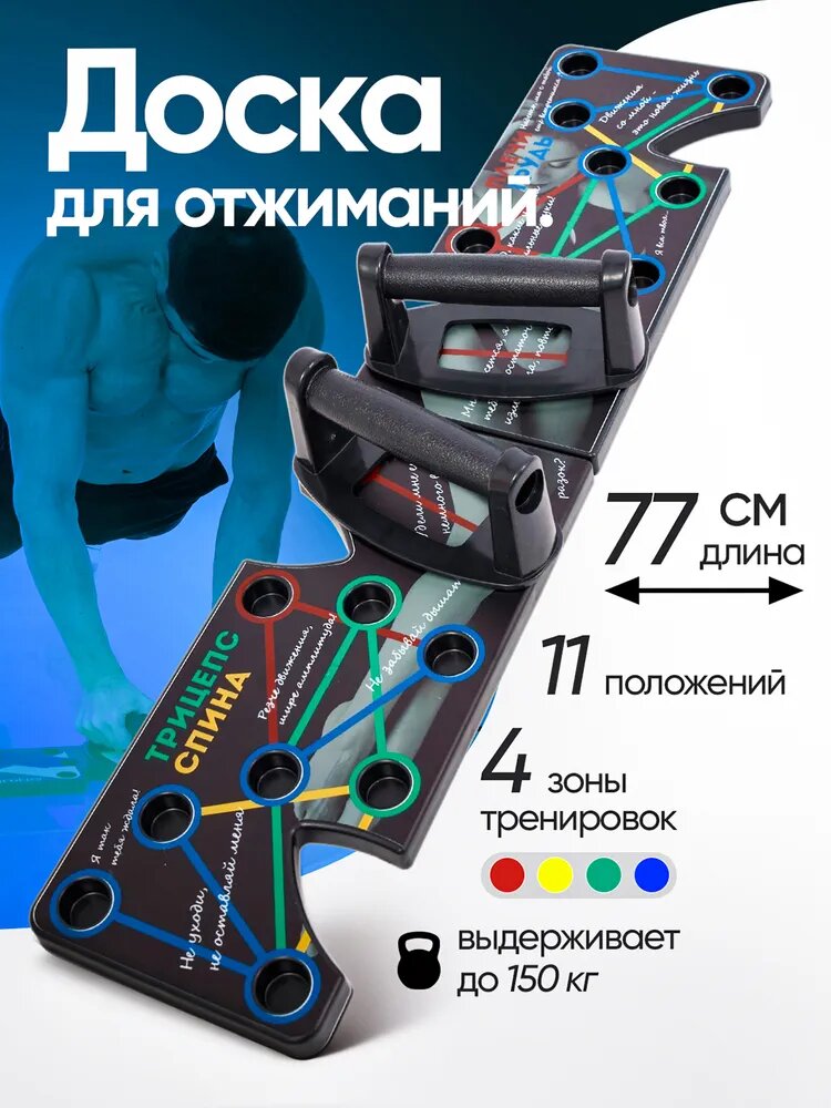 Доска для отжиманий от пола Девушка, упоры для отжиманий, тренажер для дома