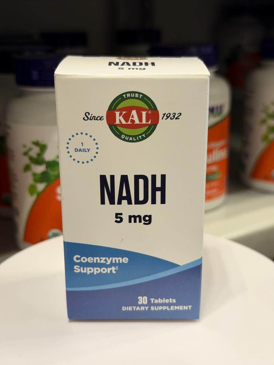 Kal NADH 5 mg - Никотинамидадениндинуклеотид для повышения клеточной энергии 30 таблеток