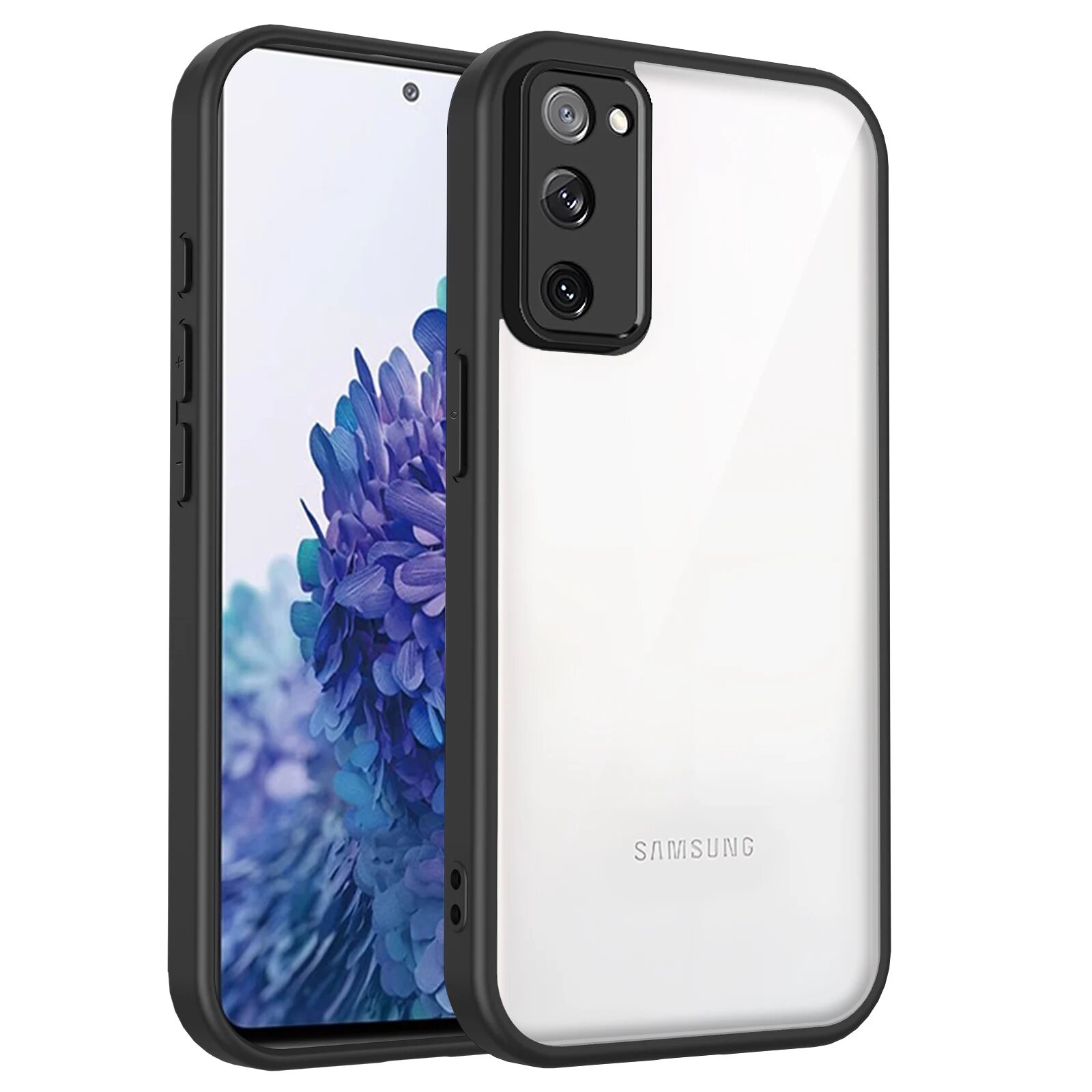 Прозрачный Матовый Силиконовый Чехол-бампер Для Samsung Galaxy S20 FE, Galaxy S20 FE, Белый, Black
