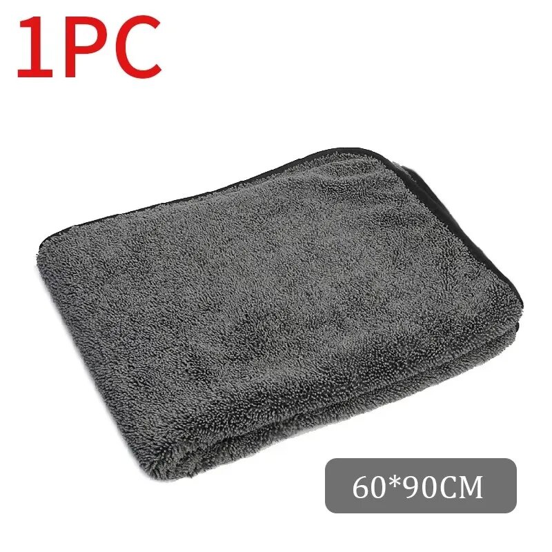 Высококачественное Полотенце Для Мытья Автомобиля Из Микрофибры SEAMETAL Grey 60x90cm