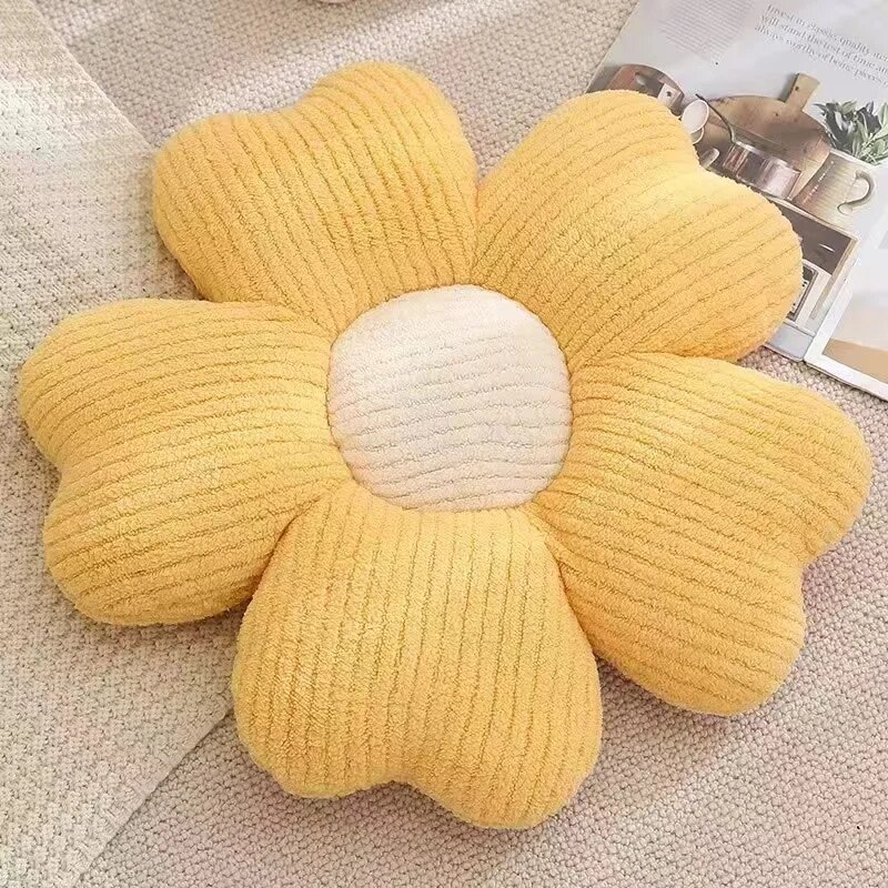 GDzaccly Плюшевая подушка Сакура Желтый, yellow flower, about 45-50cm