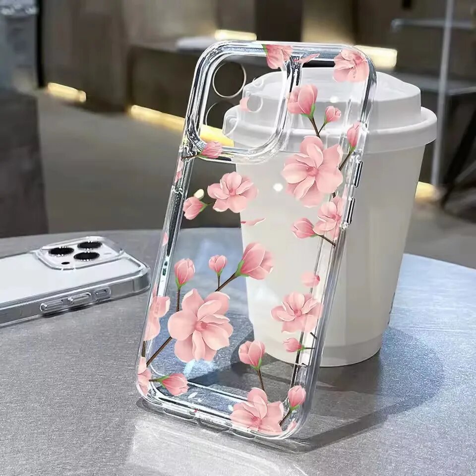 Мягкий прозрачный чехол для телефона Summer Fruit Lemon Flower для POCO X6 5G X5 F6 F5 X7 X3 M6 Pro 4G, прозрачный противоударный защитный чехол
