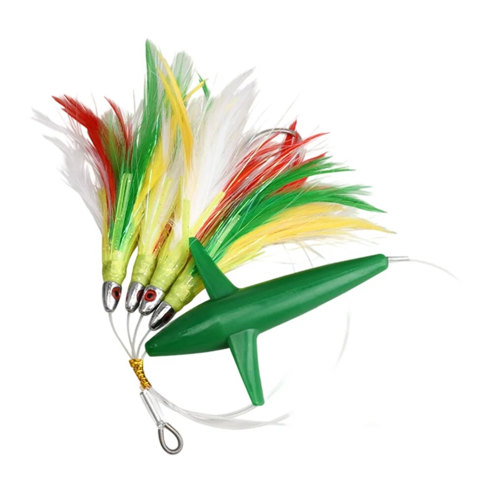 Приманка для тунца Feather Trolling Skirt, green