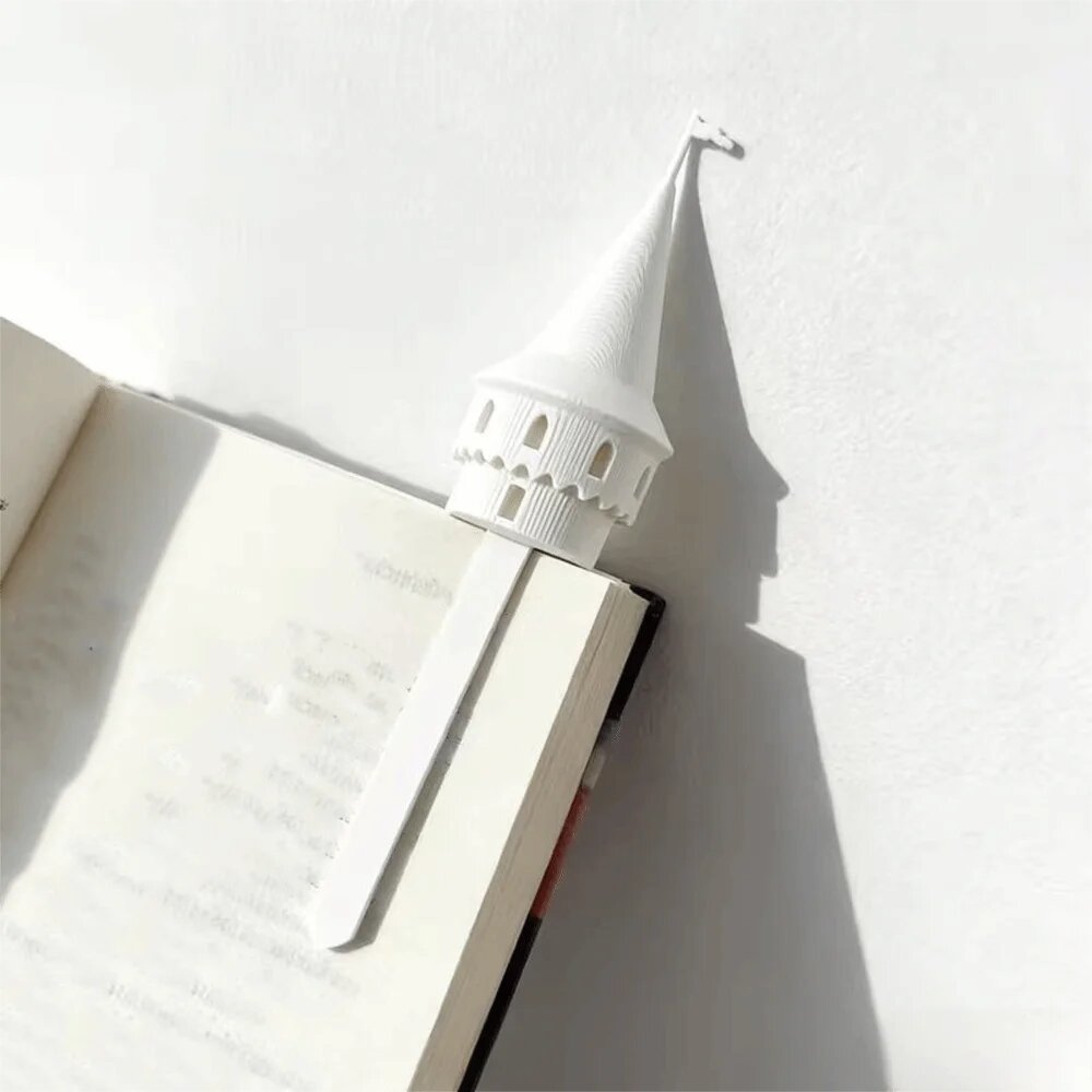 Закладка замок пластиковая Белый, White