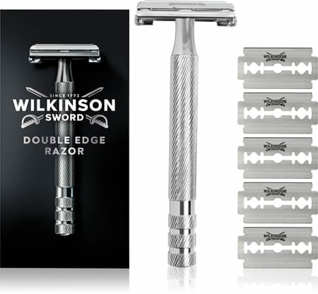 Бритва Wilkinson Sword Barber's Style Double Edge, серебристый